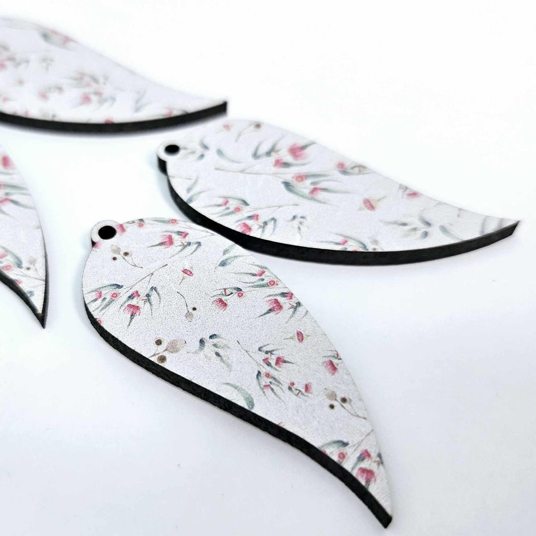 6 Pcs 50mm Laser Cut EUCALYPT MDF GUM Leaves - Etsy