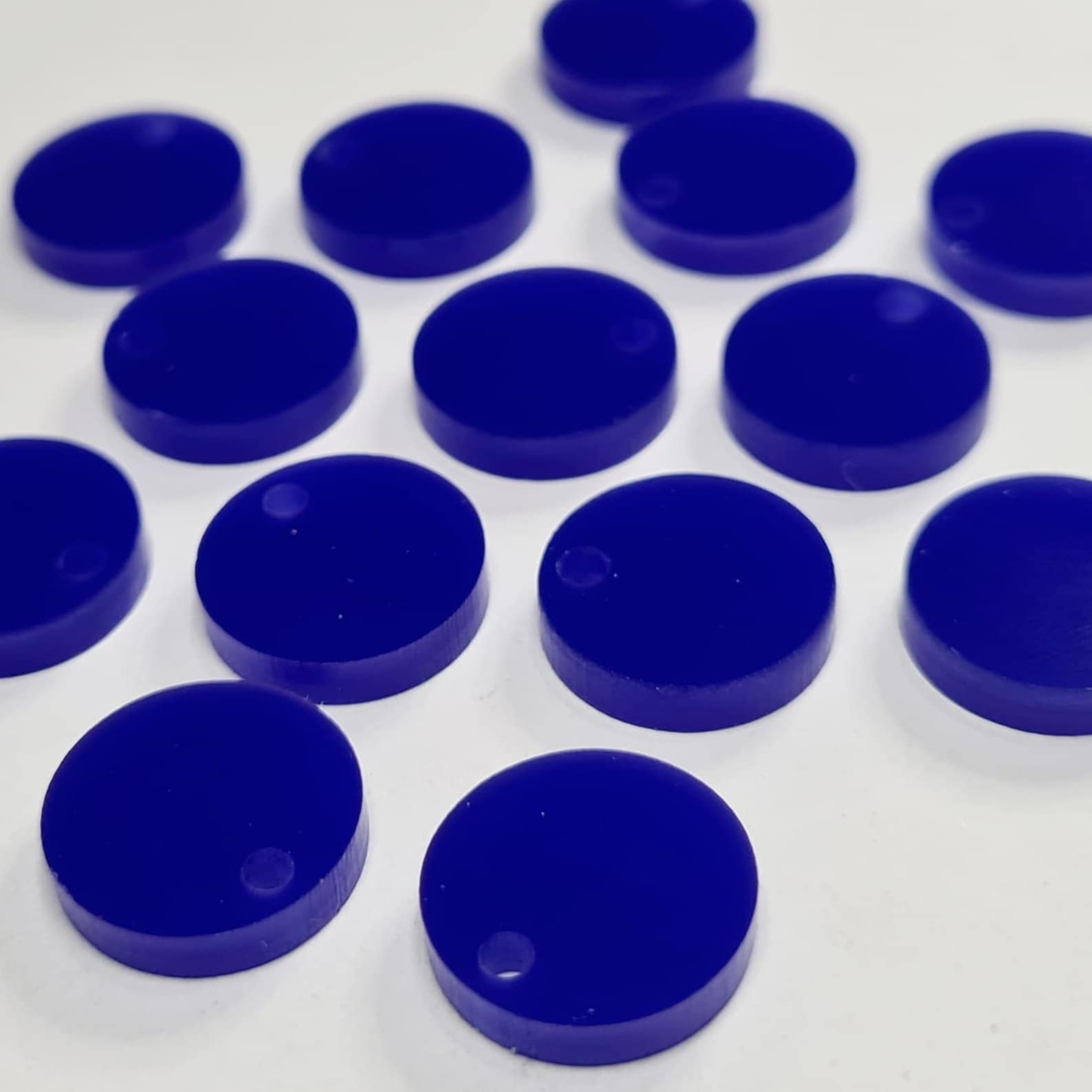 20 pcs 14mm Laser Cut Dark Blue Acrylic Circles with or | Etsy