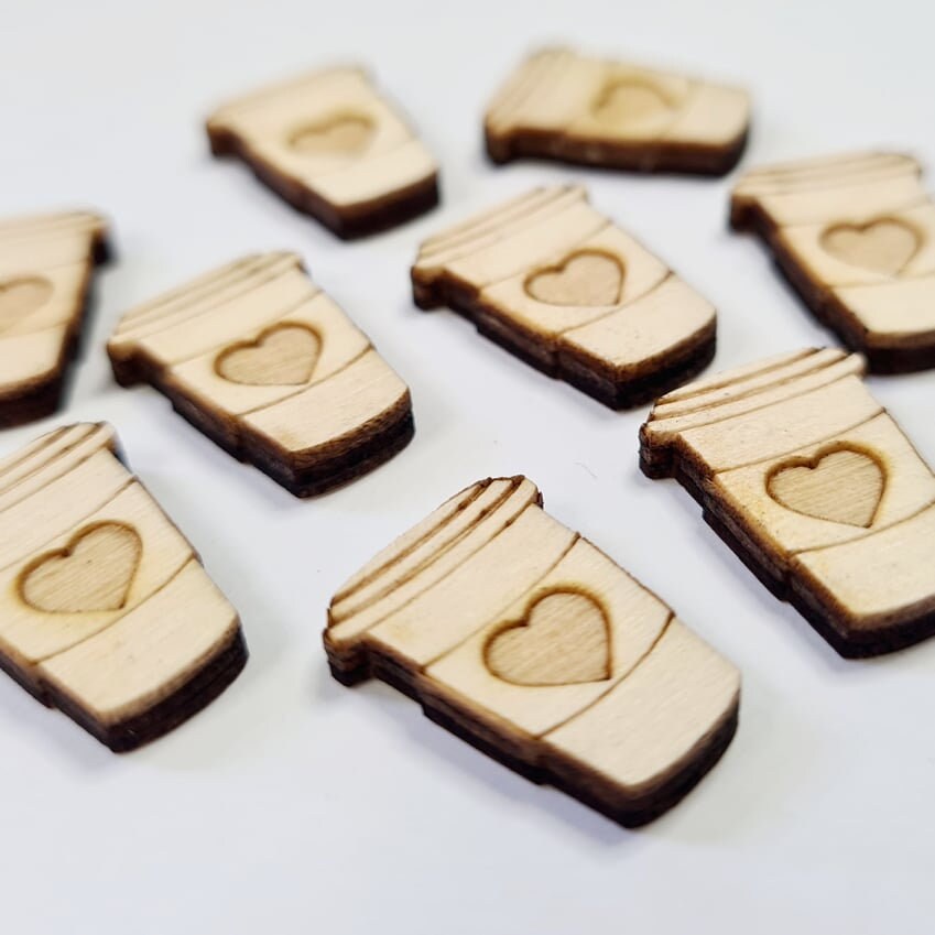 10 Pcs 18mm Laser Cut Coffee Cups - Etsy
