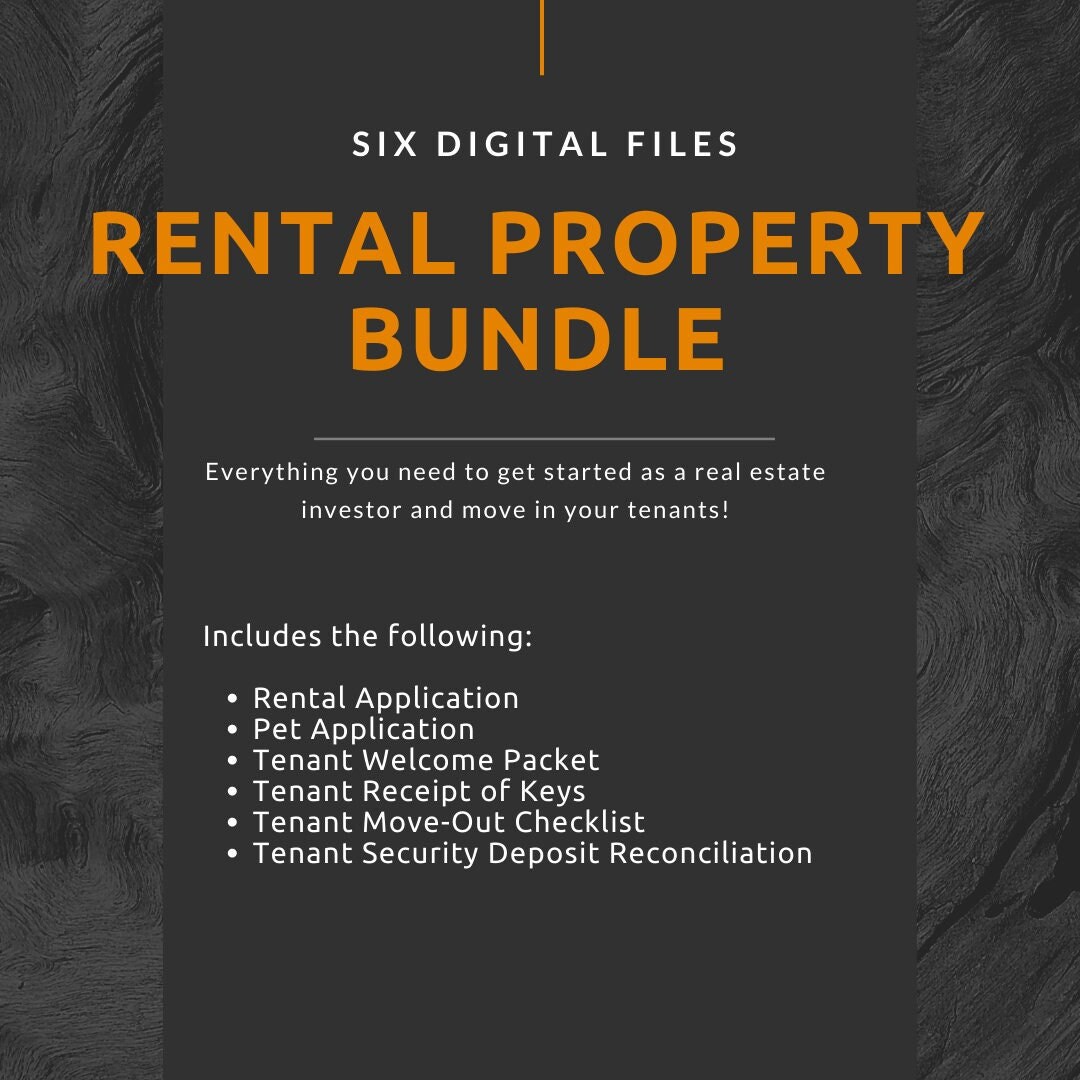 Rental Property Bundle - Etsy