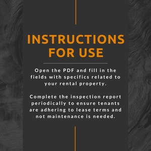 Periodic Rental Inspection Checklist (instant Download - Editable PDF ...