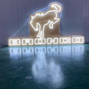 42” Custom Bronco Neon LED Sign - Etsy