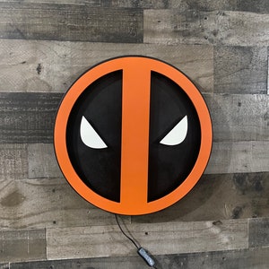 18 Backlit LED Deadpool 3D Sign - Etsy