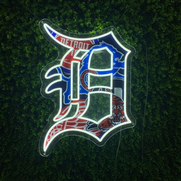 Detroit Tigers Neon Sign - Etsy