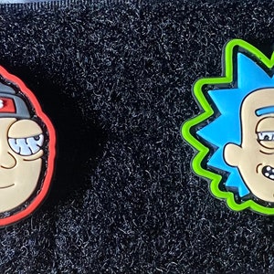 Stoned Rick and Morty Ranger Eye Velcro Patches - Etsy