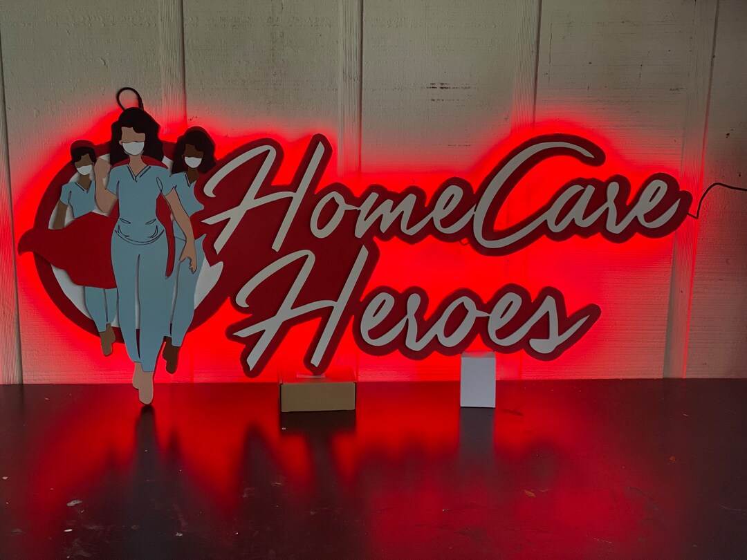 Business Custom Backlit LED 3D Sign indoor - Etsy