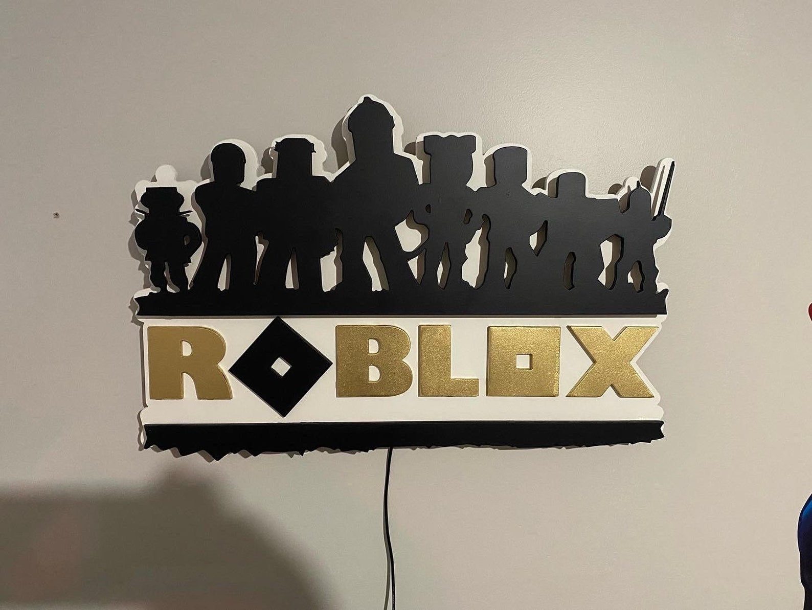 18” Backlit LED Roblox 3D Sign - Etsy