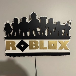 18” Backlit LED Roblox 3D Sign - Etsy