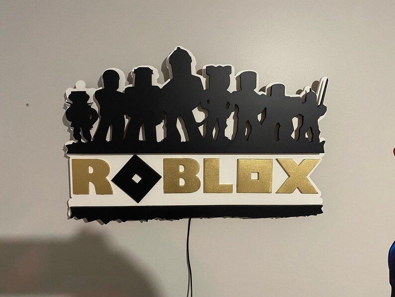 18” Backlit LED Roblox 3D Sign - Etsy