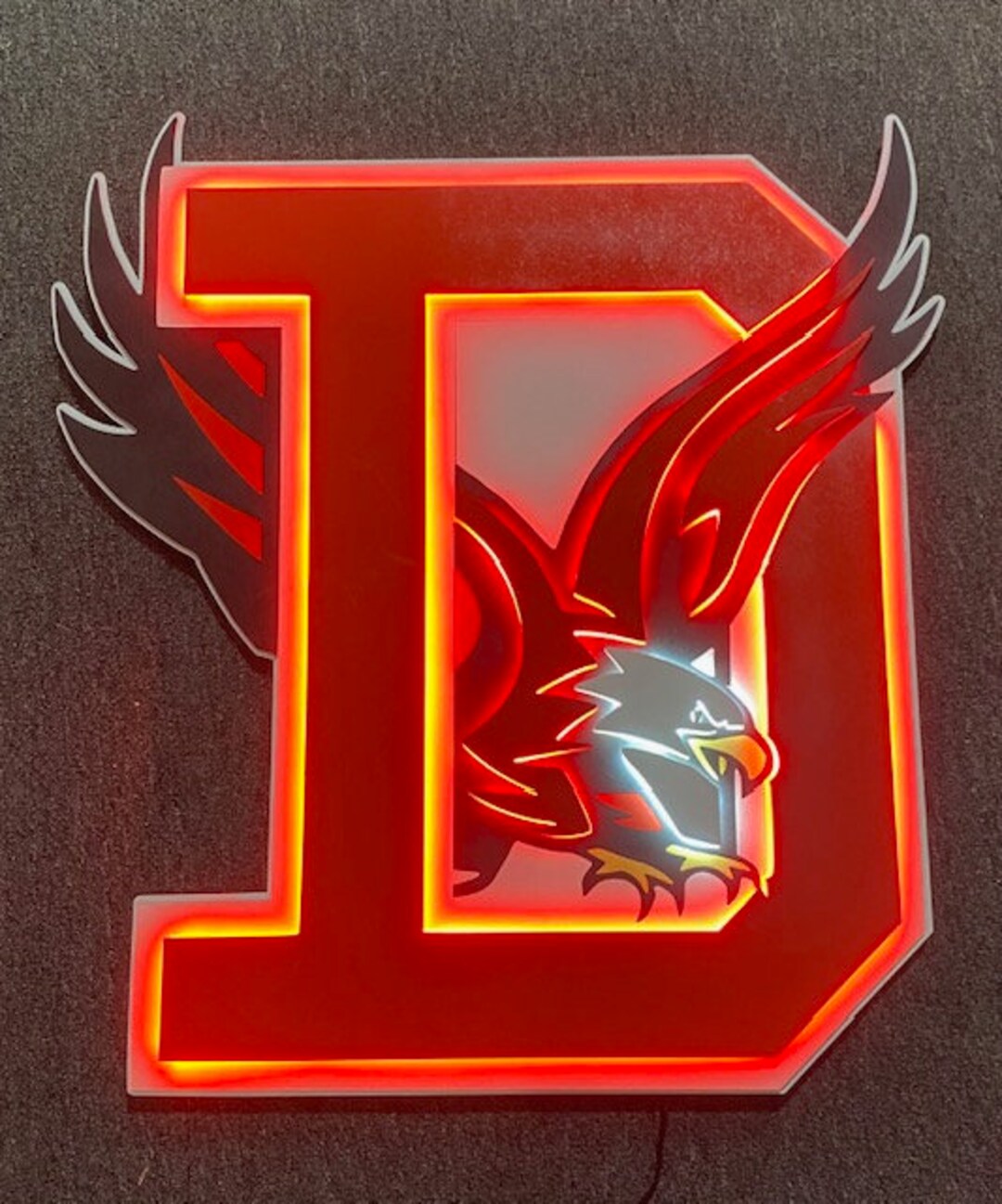 Custom High School, College, University Backlit Leds 3D Signs - Etsy