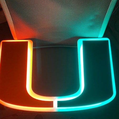 University of Miami Hand Painted Shoes | Etsy