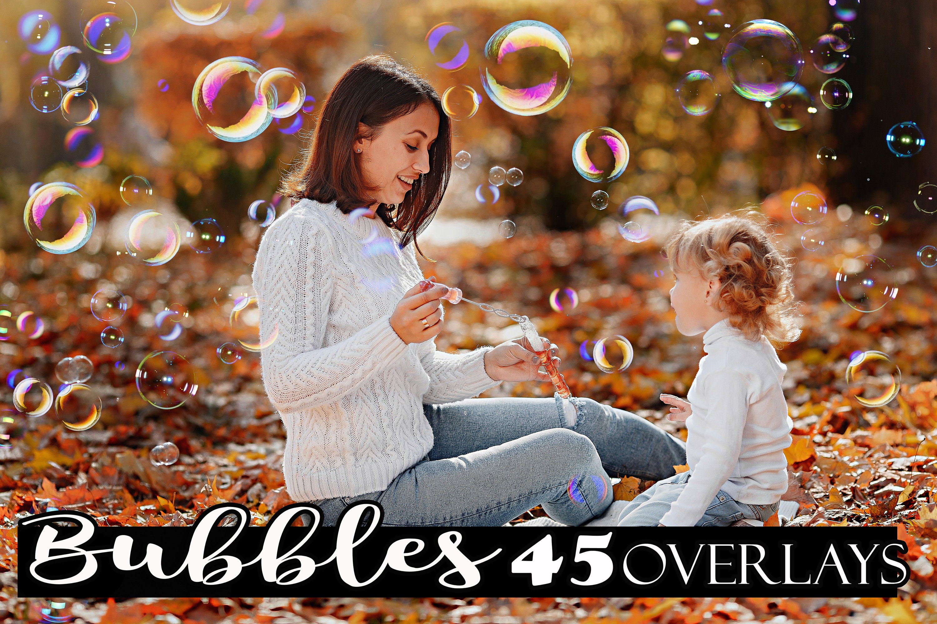 Soap Bubble Overlays for Photoshop, Realistic Bubble Photoshop Overlay ...