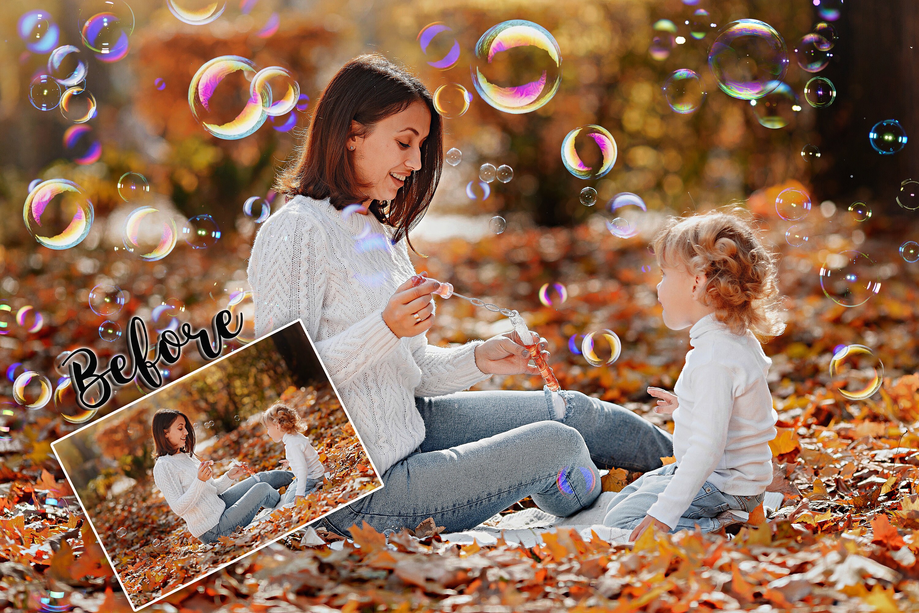 Soap Bubble Overlays for Photoshop, Realistic Bubble Photoshop Overlay ...