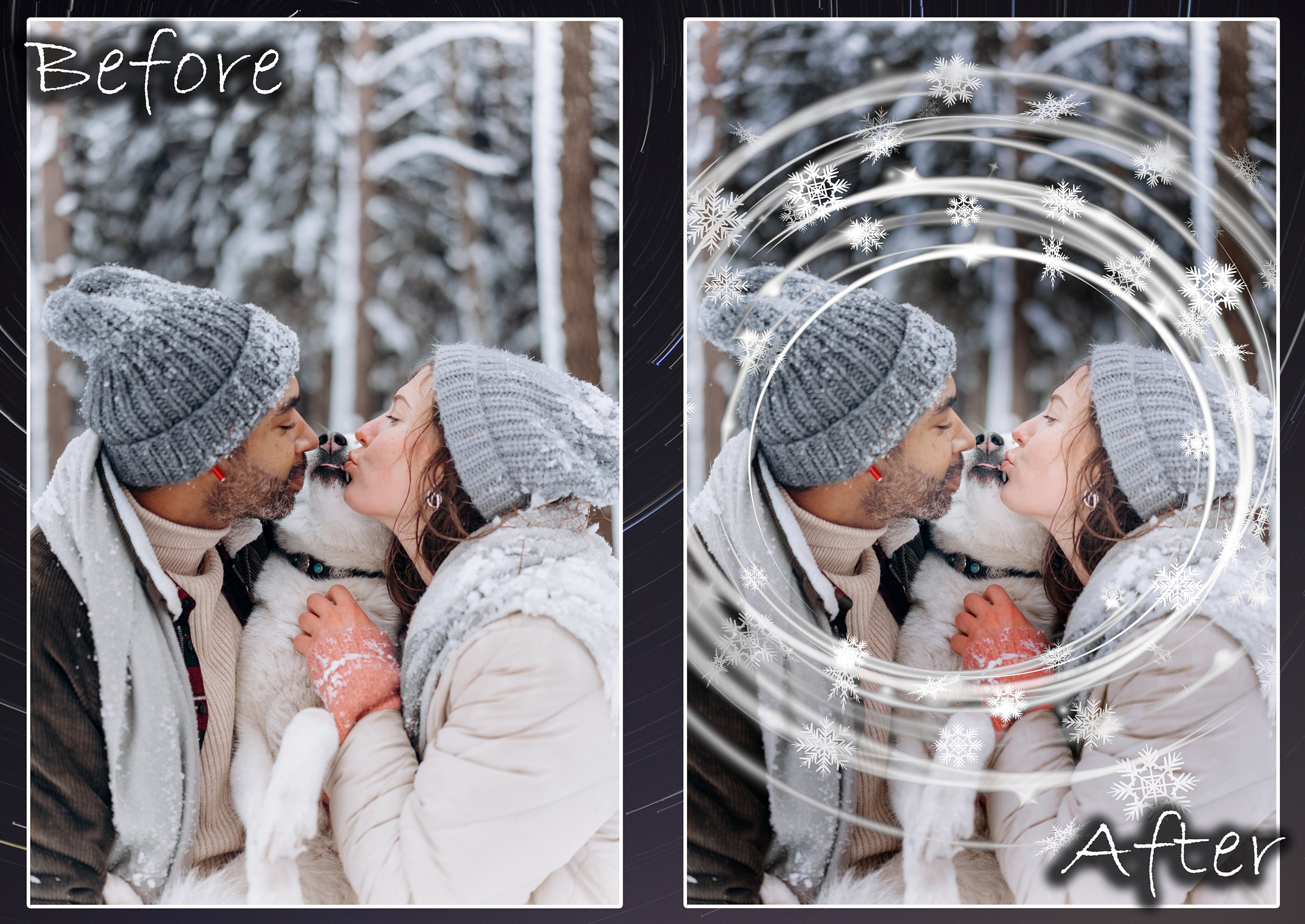 Winter Overlays Cool Winter Overlays Superposiciones De - Etsy