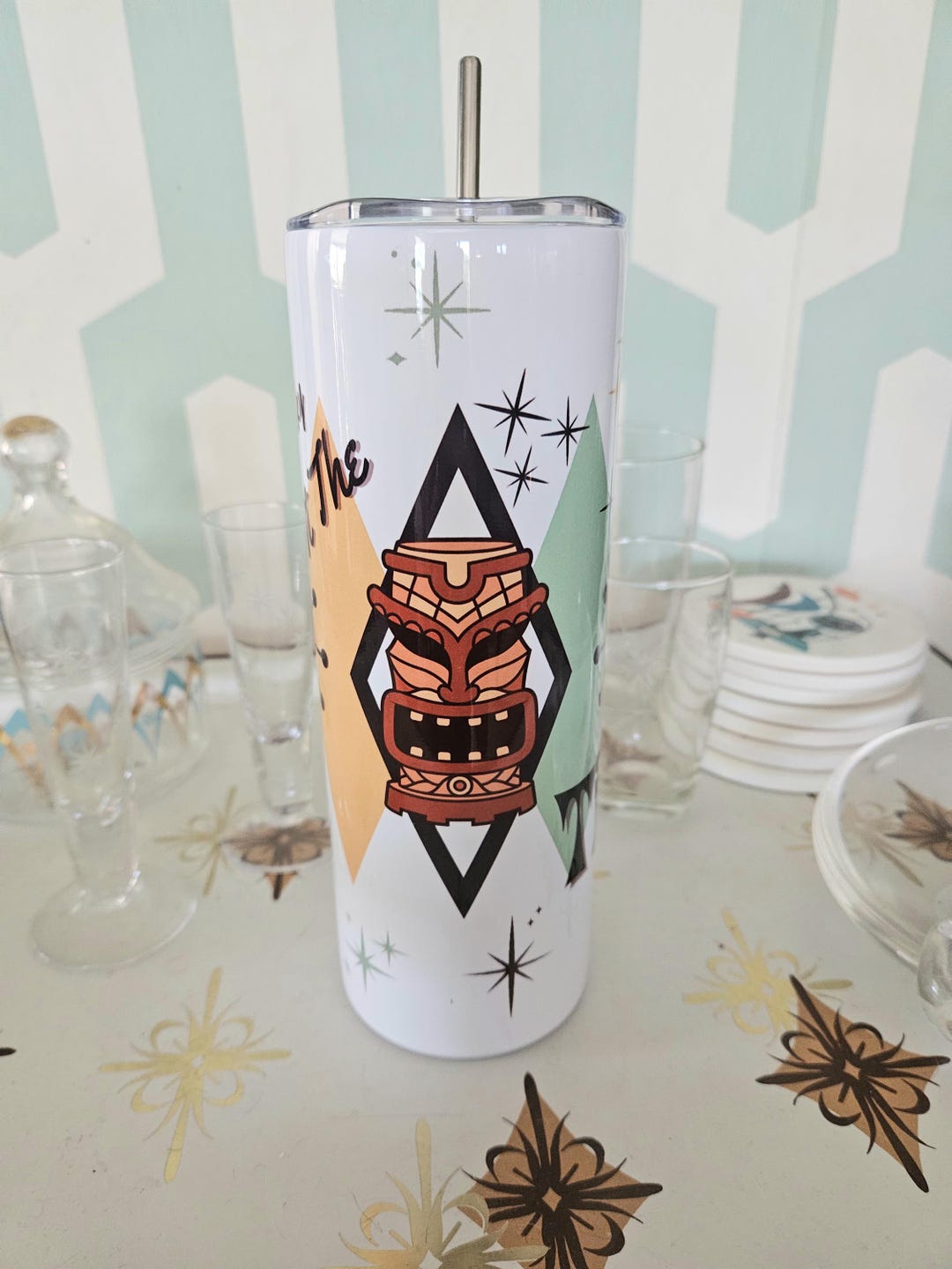 MCM Tiki "getting Freaky at the Tiki," 20oz Insulated Stainless Steel ...