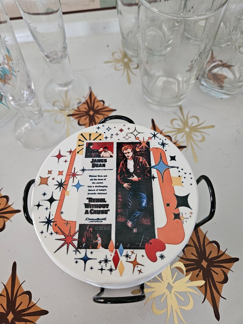 Atomic MCM Classic Film Coasters - Set of 6 - Etsy