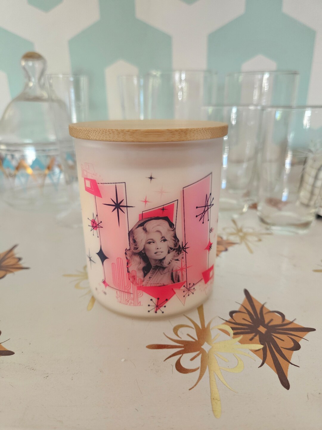 Soy Wax Mid Century Modern Dolly Parton Candle - Etsy