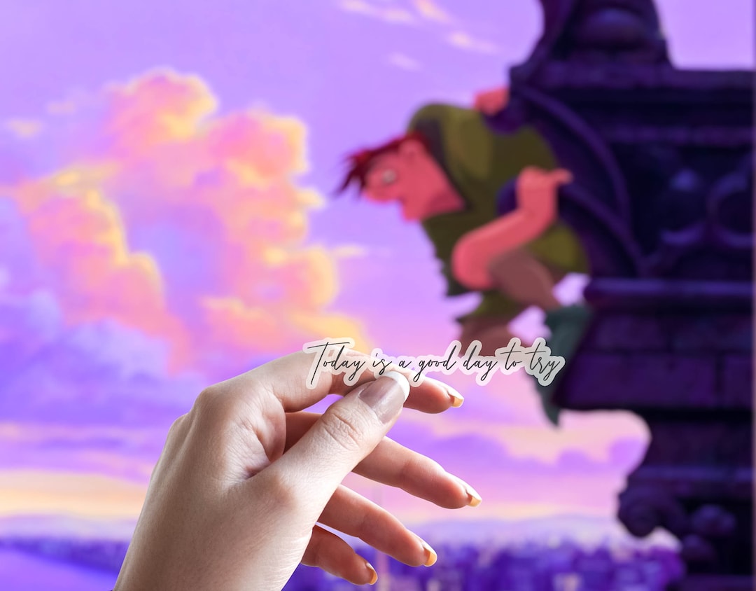 Hunchback of Notre Dame Transparent Laptop Sticker/ Quasimodo Disney ...