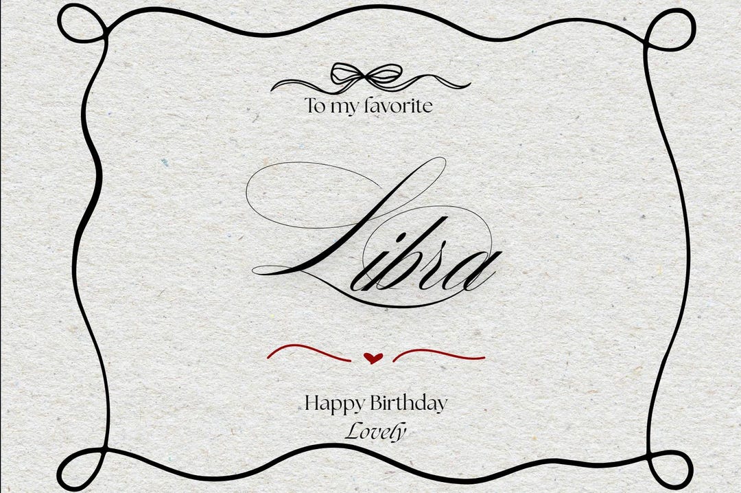 Personalized Star Sign Birthday Card - Etsy