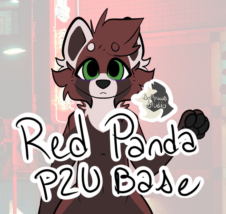 P2U Red Panda Base DIGITAL DOWNLOAD - Etsy