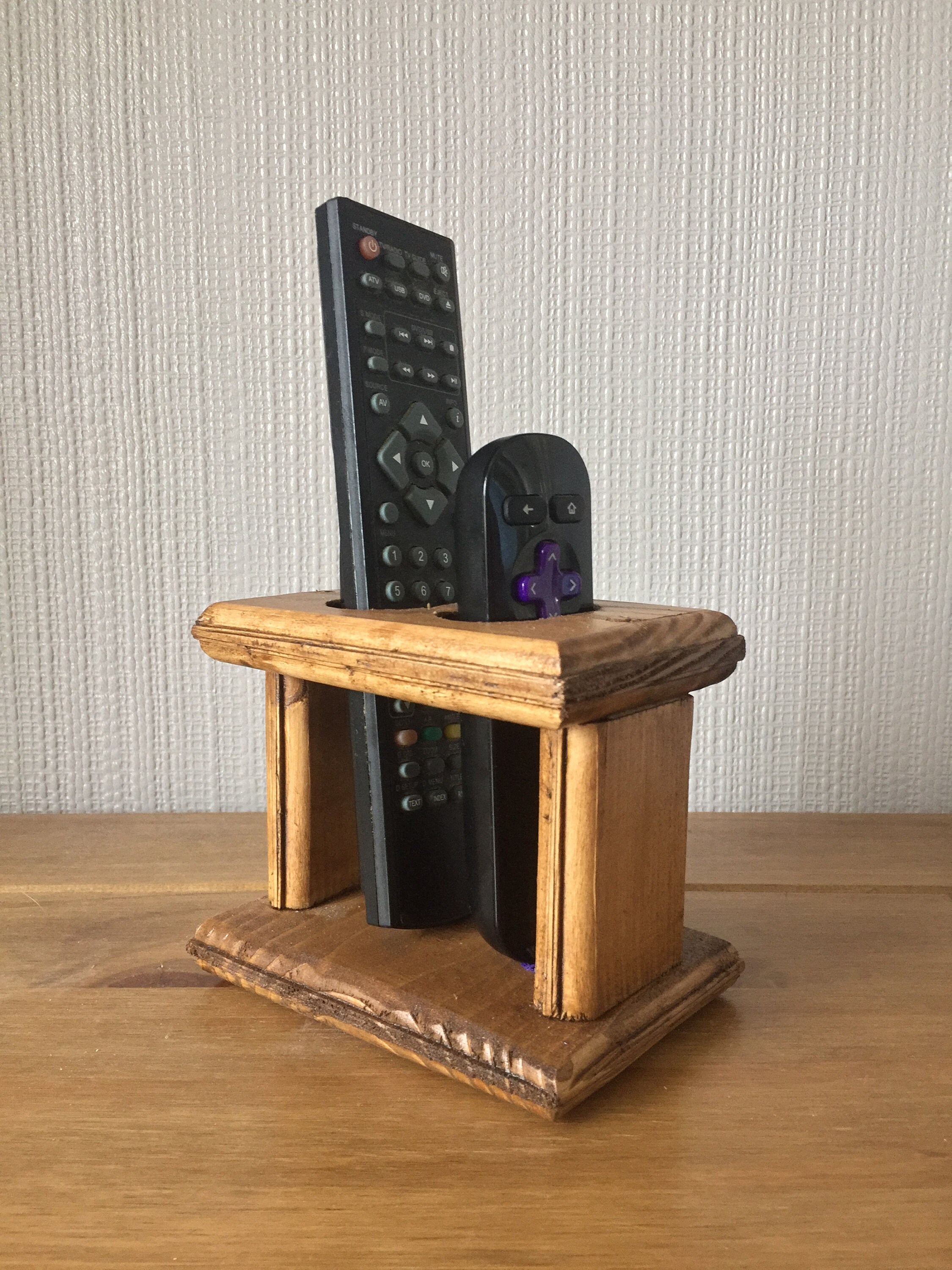 Remote Control Holder | Wooden TV Remote Rack - Etsy UK