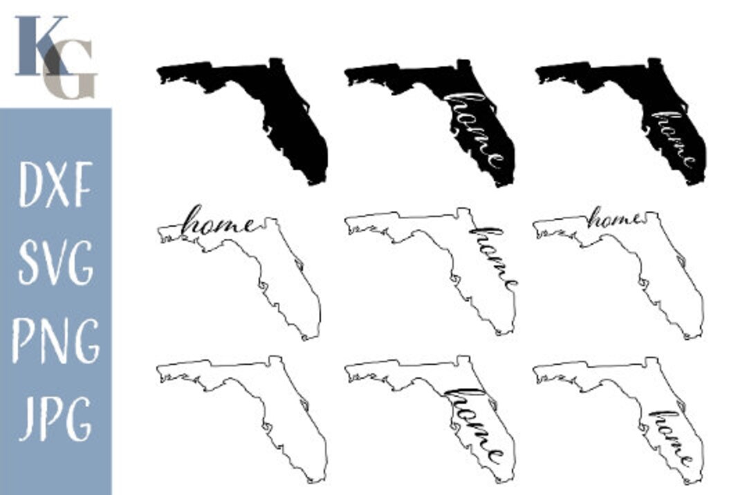 Florida SVG Bundle, Florida SVG, State Clipart, Cut Files for ...