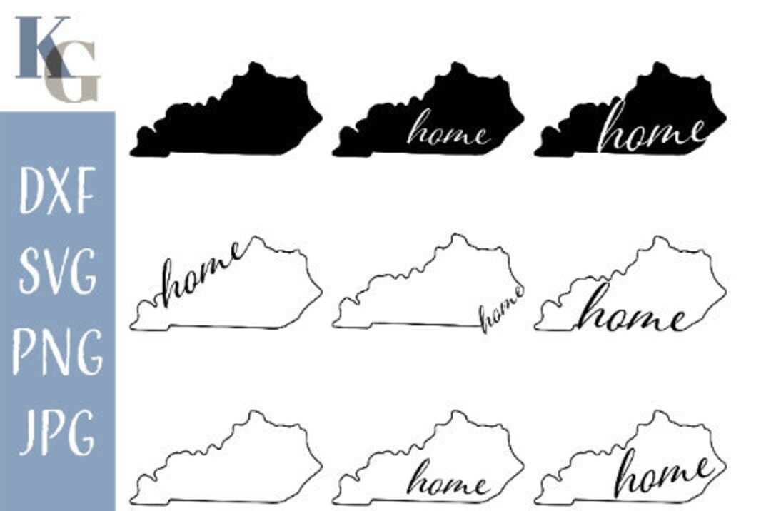 Kentucky SVG Bundle, Kentucky SVG, State Clipart, Cut Files for ...