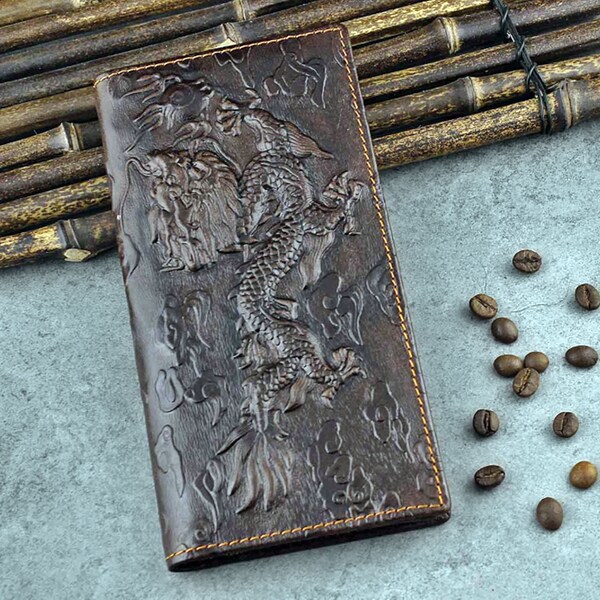 Motif Dragon Wallet - Etsy