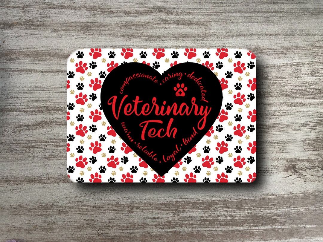 Veterinary Technician Vet Tech Pets Vet Clinic Assistant Mouse Pad 9.4 ...