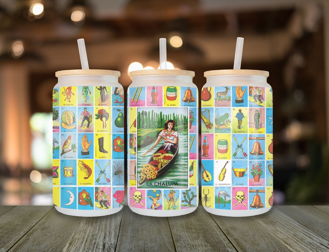 La Chalupa #48 Loteria Mexico Game Cards Gifts Background Colorful 16 ...