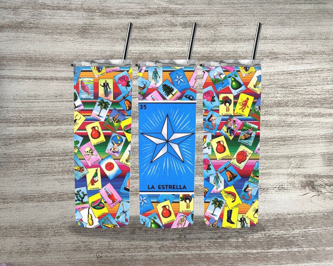 La Estrella Loteria Mexico Game Cards Background Star Coffee - Etsy
