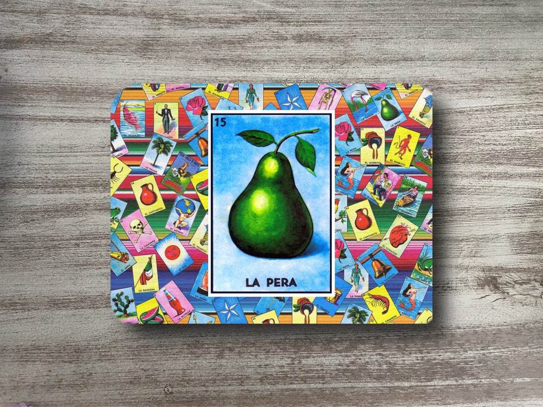 La Pera Loteria Game Background Colorful Mouse Pad 9.4 Inches by 7.6 ...