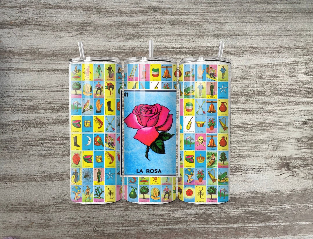 La Rose the Rose Loteria Mexico Mexican Game Cards Background - Etsy