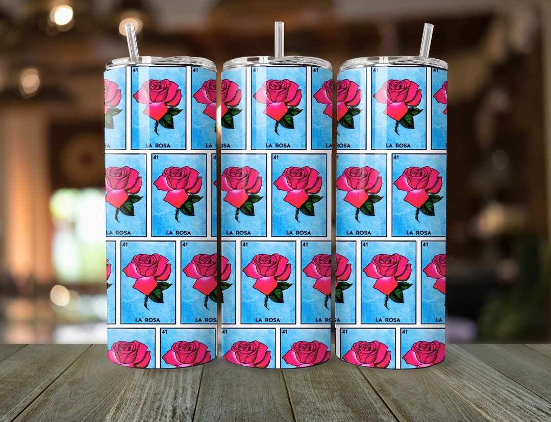 La Rose the Rose Loteria Mexico Mexican Game Cards Background Coffee ...