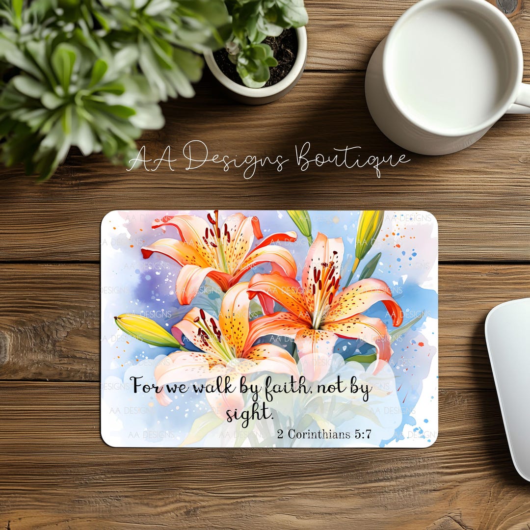 Walk by Faith Christianity Butterfly Floral Spiritual Bible Verse Jesus ...