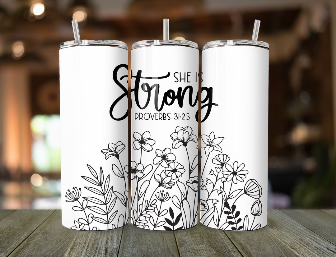 She is Strong Proverbs 31:12 Faith God Bible Verse Spiritual Scripture ...