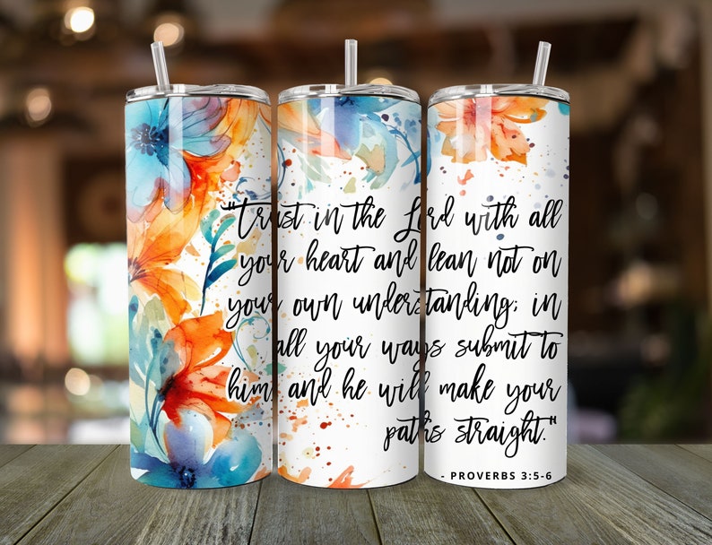 Trust in the Lord With All Your Heart Proverbs 3 Spiritual Bible Verse ...