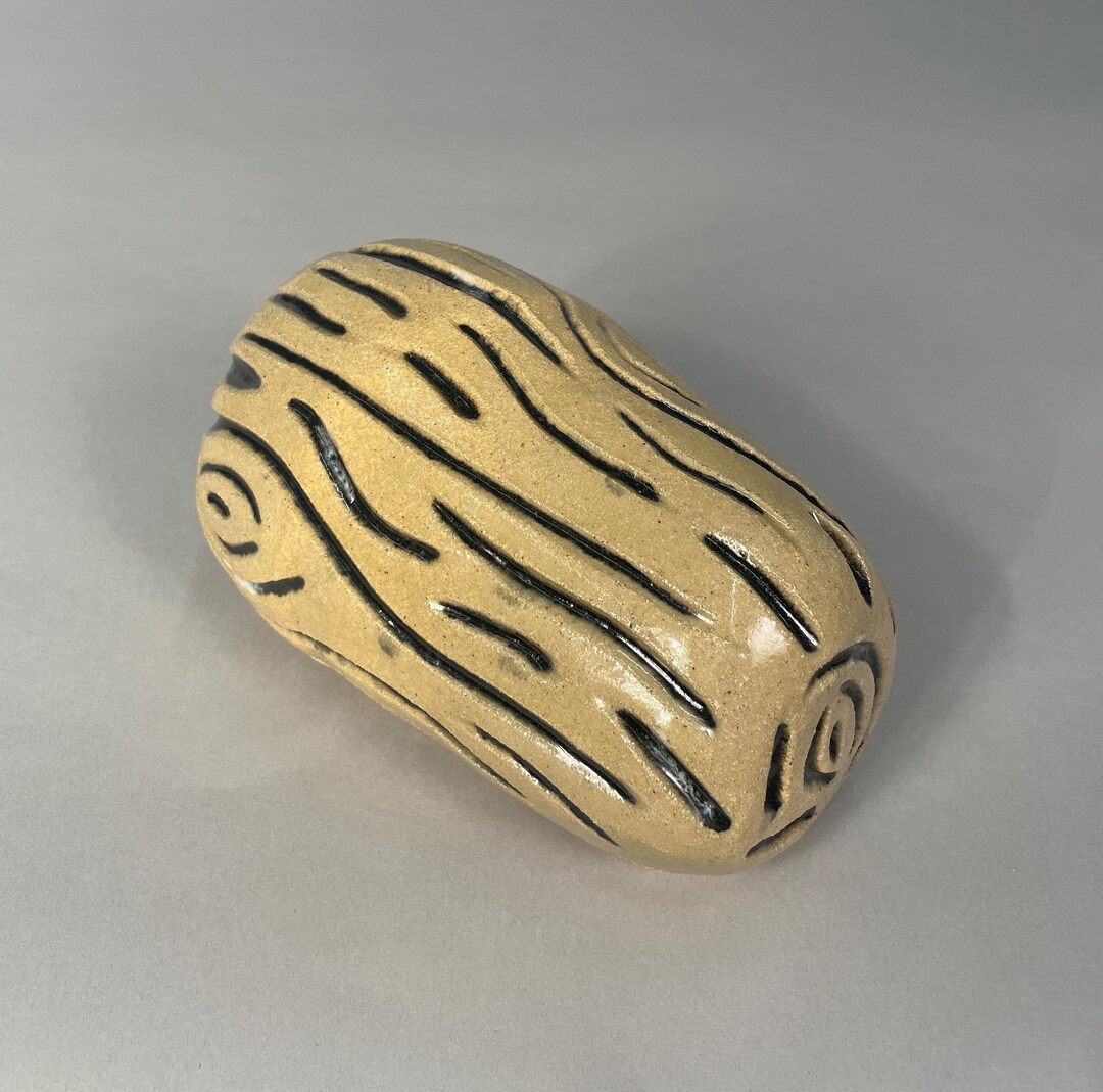 Tan and Black Rock Sculpture - Etsy