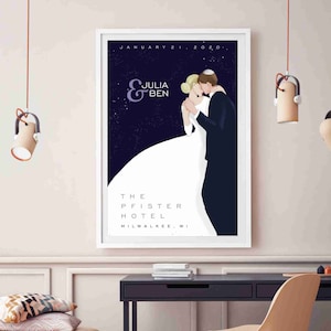 Wedding Announcement Sign, Custom Wedding Poster, Unique Wedding Gift ...