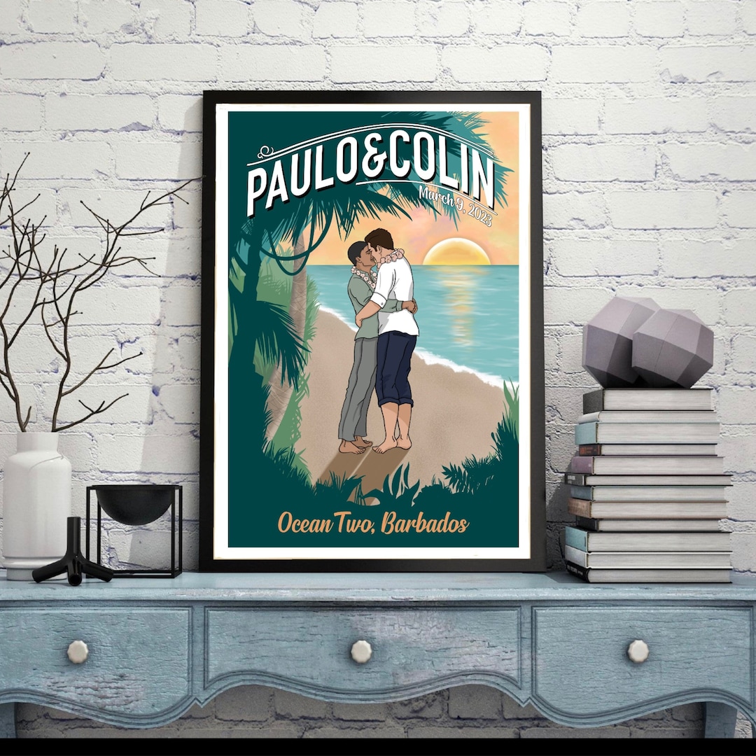 Personalized Destination Beach Wedding Signage, Custom Gifts for Bride ...