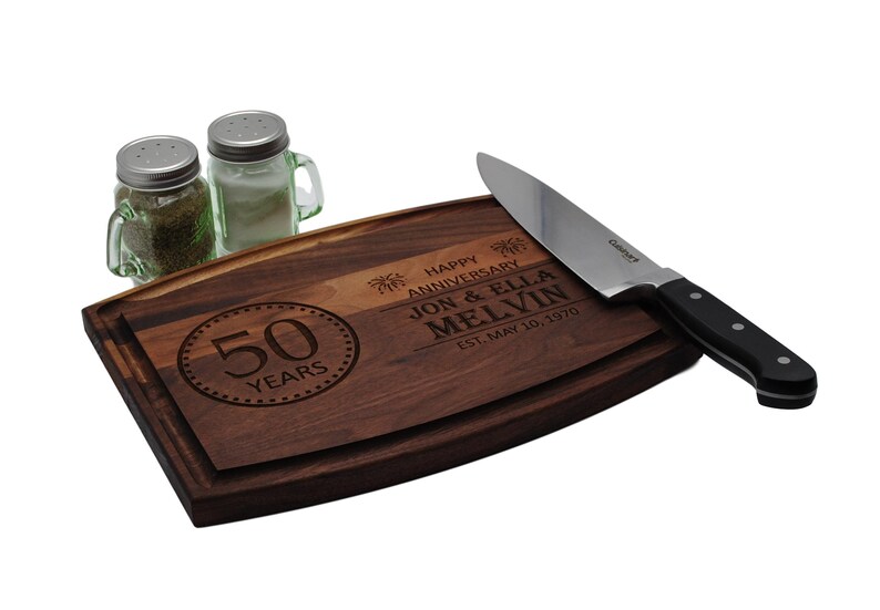50th Anniversary Gifts Engraved Cutting Board Personalized Etsy 50th Anniversary Gifts Engraved Cutting Board Personalized Etsy