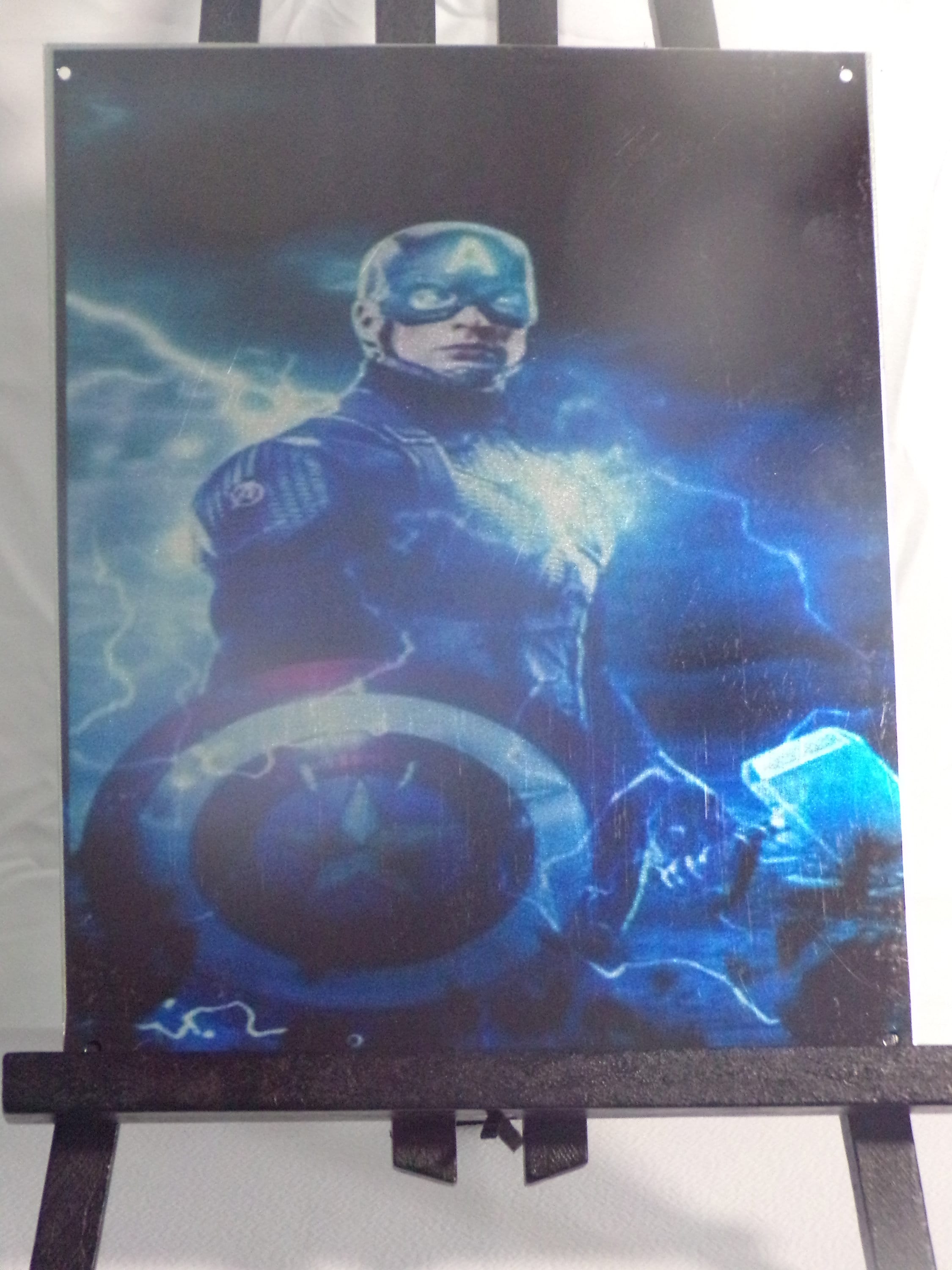 Captain America Tin Sign - Etsy