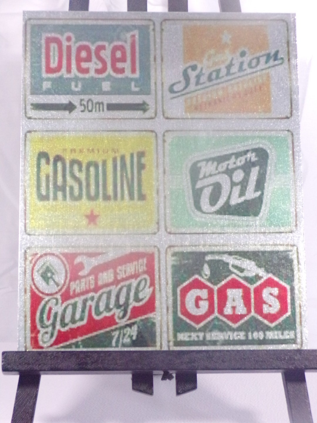 Old Gas Advertisement Tin Sign - Etsy