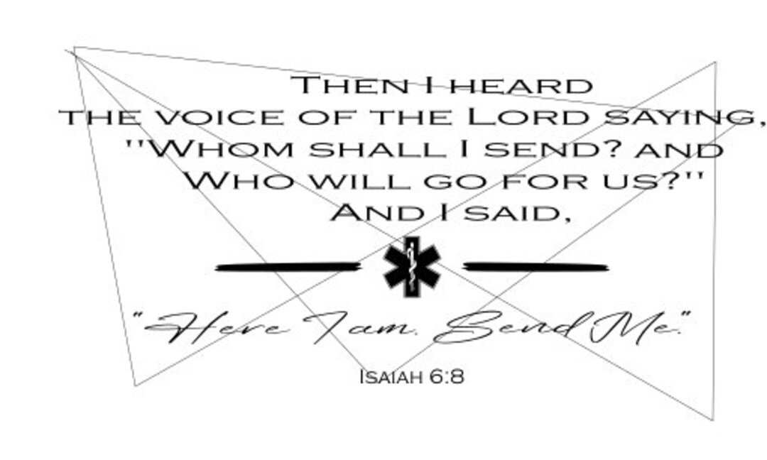 Here I Am Send Me EMS SVG and PNG File - Etsy