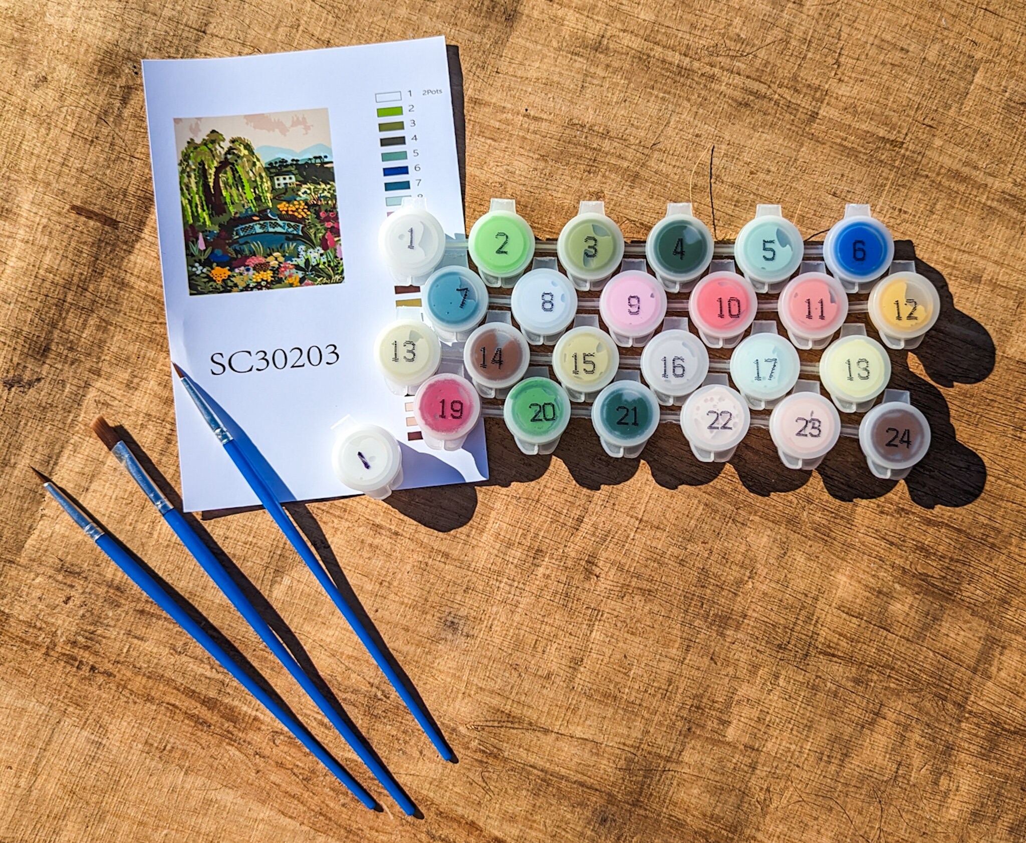 Spring Garden EXTRA PAINT Set/acrylic Paint/ Paint by Number - Etsy