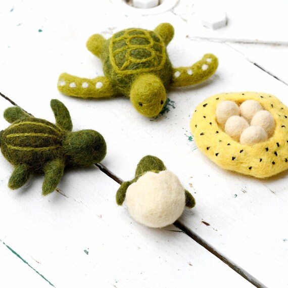 Lifecycle of Green Sea Turtle / Felt Turtles / Felt Turtles | Etsy