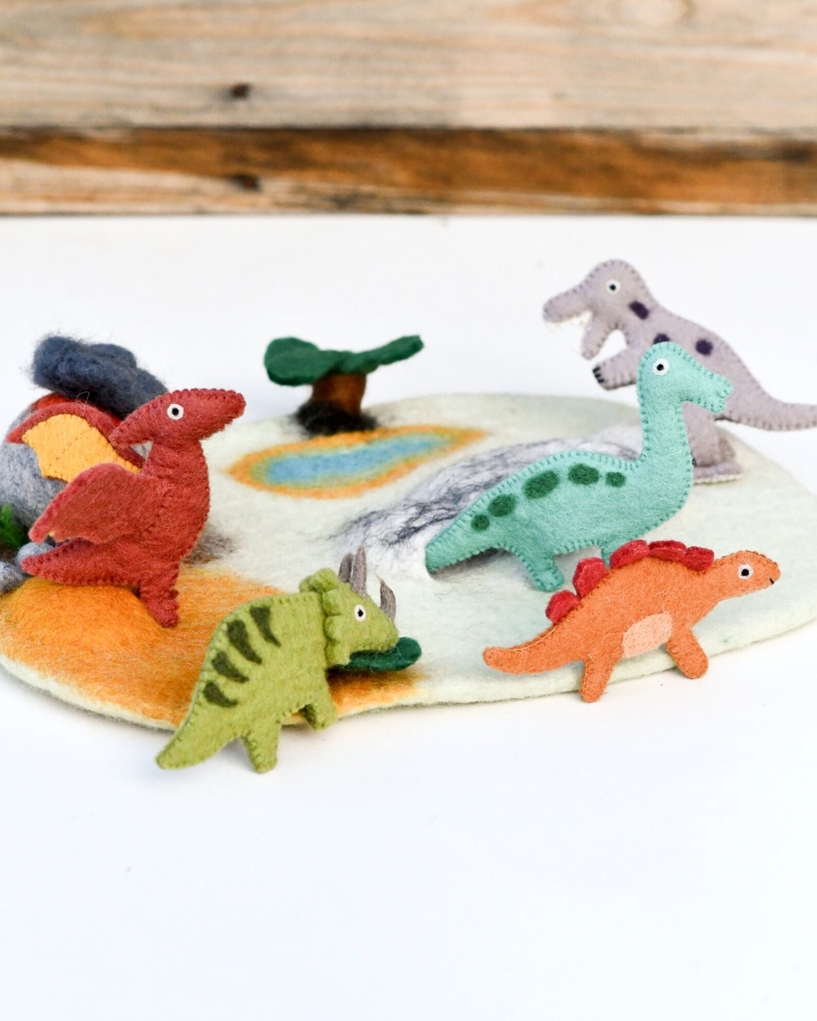 Dinosaur Finger Puppets Set, Brachiosaurus Triceratops Tyrannosaurus ...