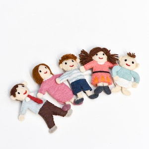 Finger Family Finger Puppets (daddy Finger, Mummy Finger, Brother ...