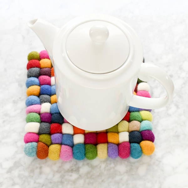 Felt Ball Trivet - Etsy