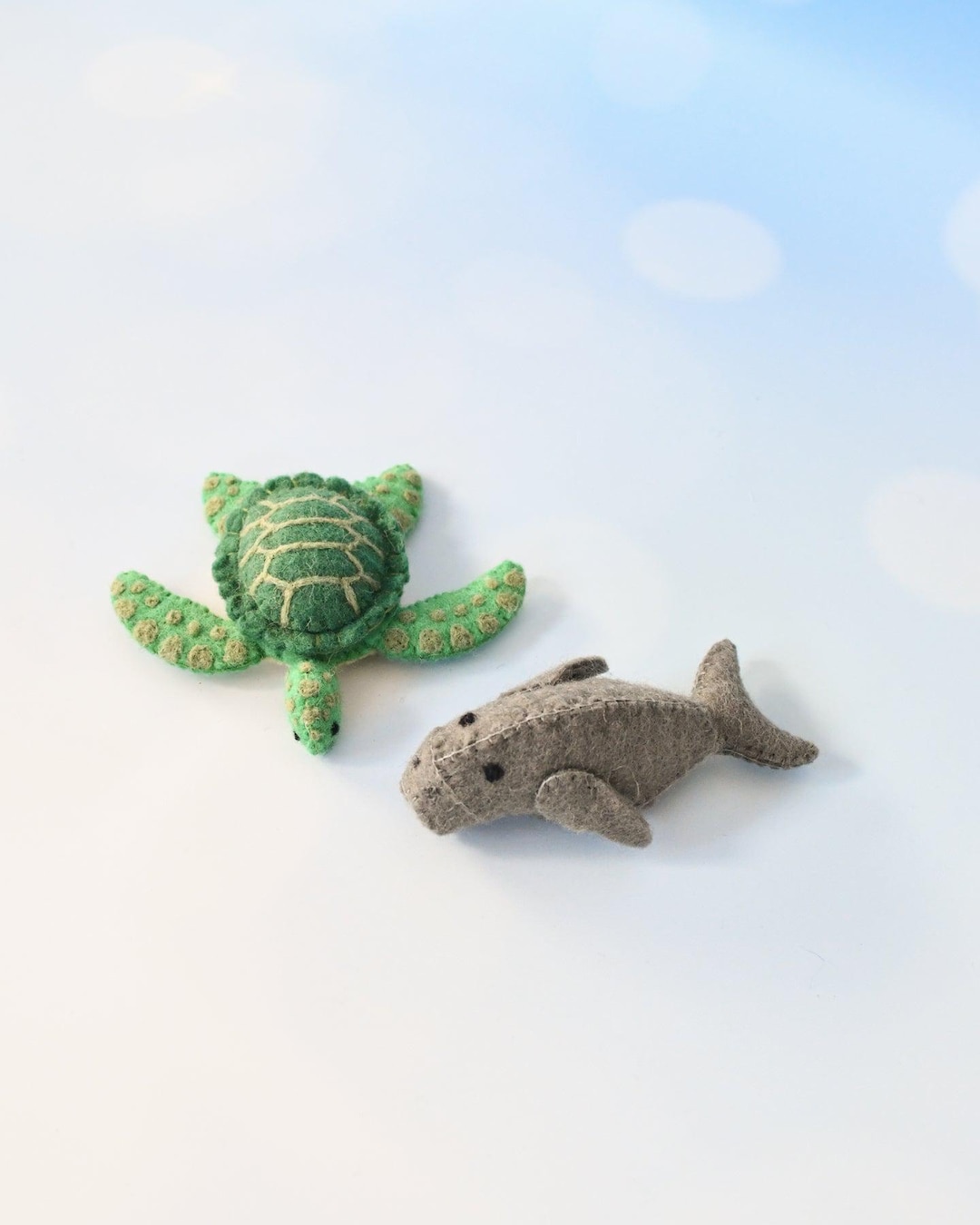 Green Sea Turtle & Dugong Finger Puppets Set | Waru and Dhangal | First ...